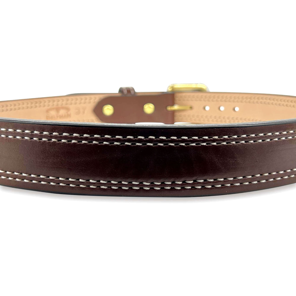 DOUBLE STITCHED, QUICK SHIP Dual-Layer Bullhide Gun Belt - Beltman