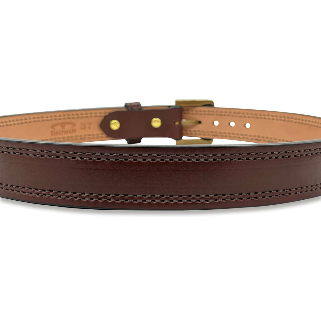DOUBLE STITCHED, QUICK SHIP Dual-Layer Bullhide Gun Belt - Beltman